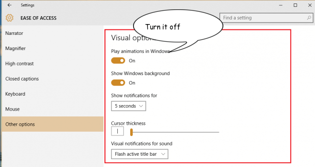 How to Change Visual Effects Settings in Windows 10 - Techdim