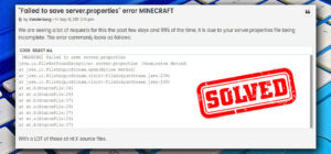 [Fix] Minecraft Server Failed To Save Server.Properties (100% Working ...